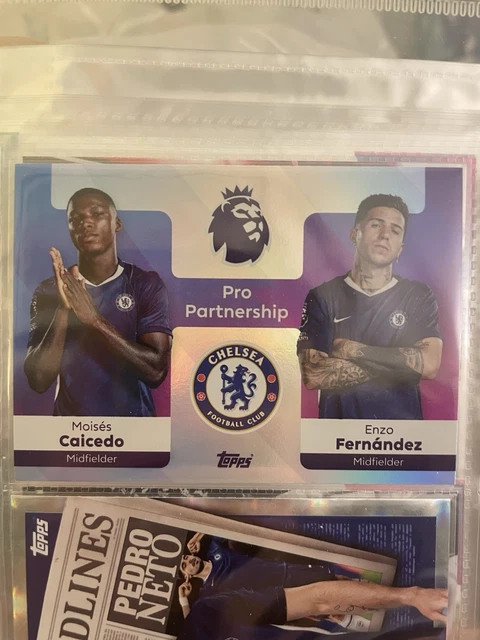 TOPPS PREMIER LEAGUE 2026 Caicedo / Fernández Chelsea Pro Partnership ...