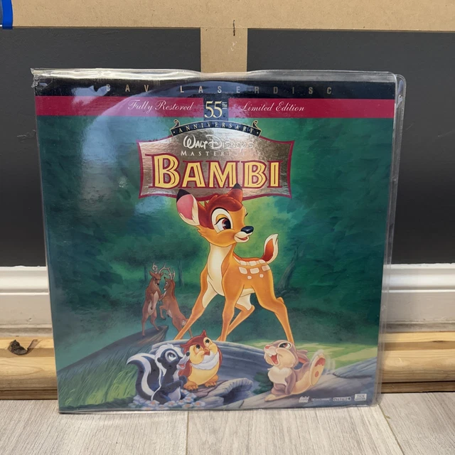 WALT DISNEY CAV Bambi 55th anniversary edition Laserdisc Rare videodisc ...