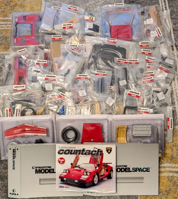 DEAGOSTINI MODEL SPACE 1/8 Lamborghini Countach - Complete 1-80 £1,200. ...