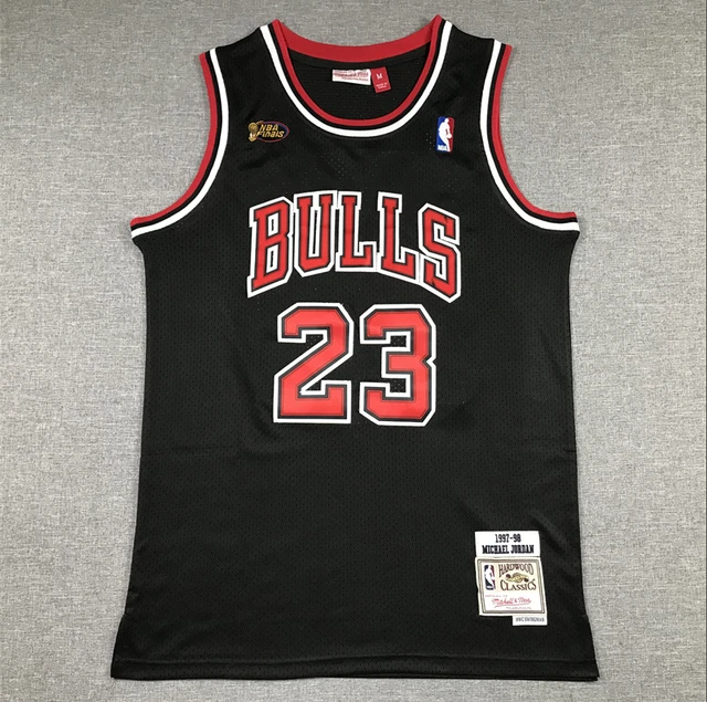 RETRO 1998 FINALS Michael Jordan #23 Chicago Bulls Basketball Jersey ...