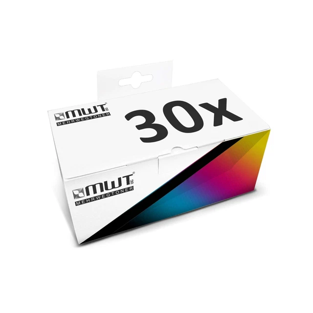 30X MEHRWEGTONER CARTOUCHE XXL Alternative pour Epson WP-4595-DNF WP ...