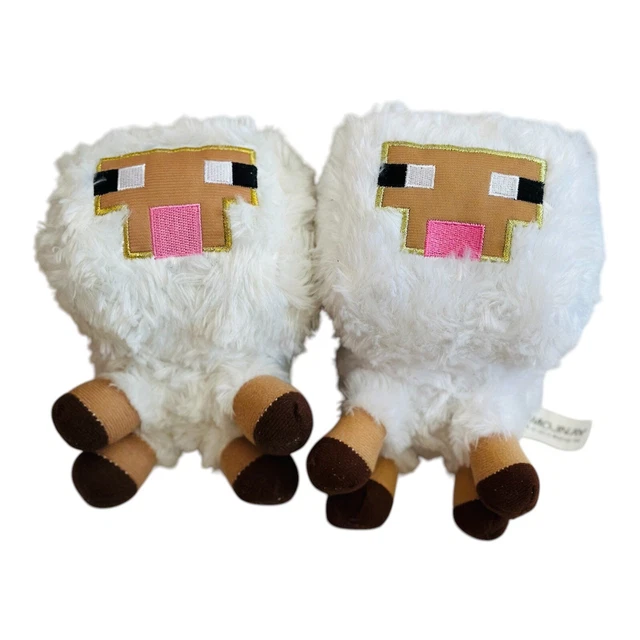 MINECRAFT SHEEP SOFT Toy Plush Cuddly X2 Lambs Easter Mojang 2013 2014 ...