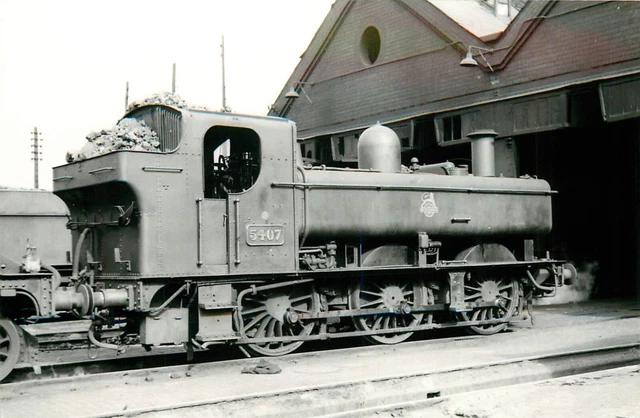 PHOTOGRAPH GWR 5407 Steam Locomotive Swindon Works (GWR/BR) 6x4 £6.97 ...