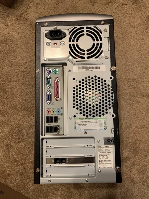 GATEWAY WINDOWS XP Desktop Computer Vintage Retro Intel Pentium 4 ...