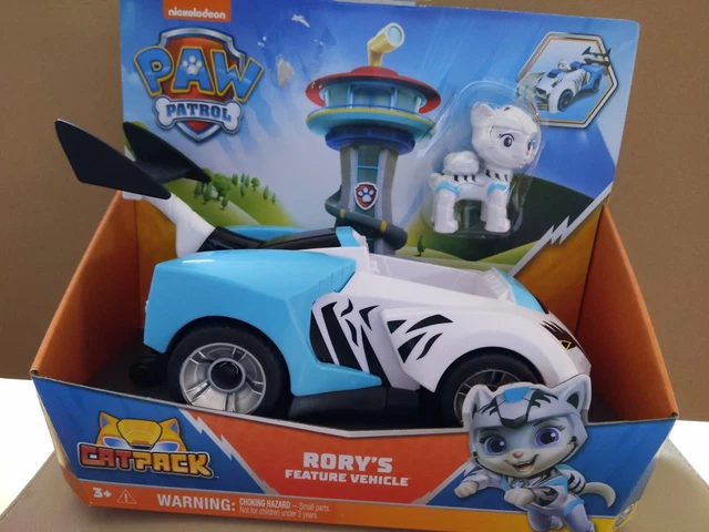 PAW PATROL RORY’S Transforming Toy Car with Collectible Action Figure ...