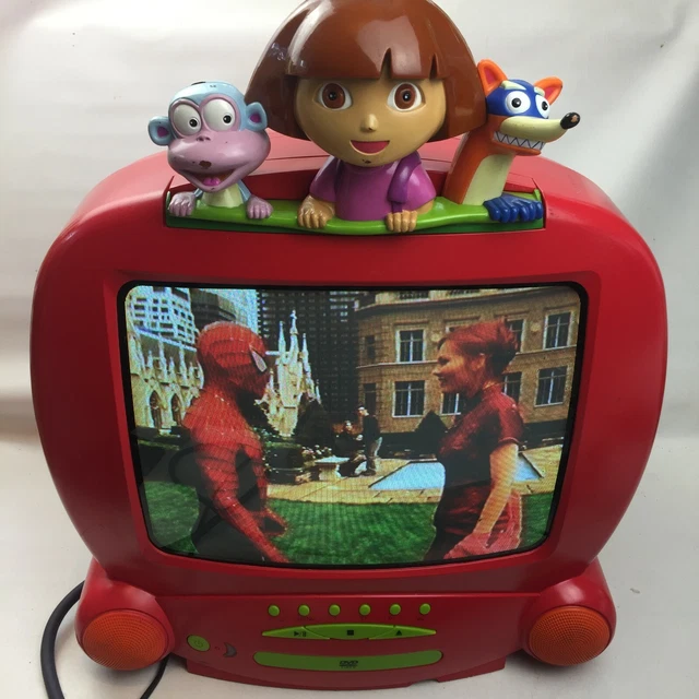 DORA THE EXPLORER 14" CRT TV Television, Red, Retro Gaming Display ...