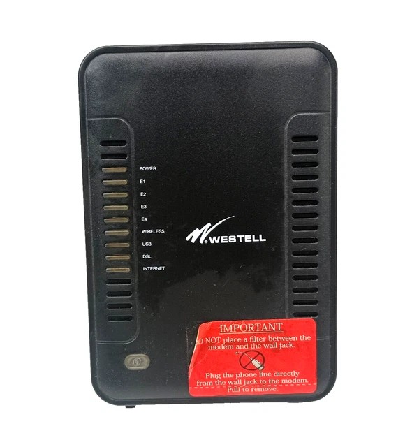 WESTELL A90-750022-07 ADSL2+ Versal Link Modem Router 802.11b/g ...