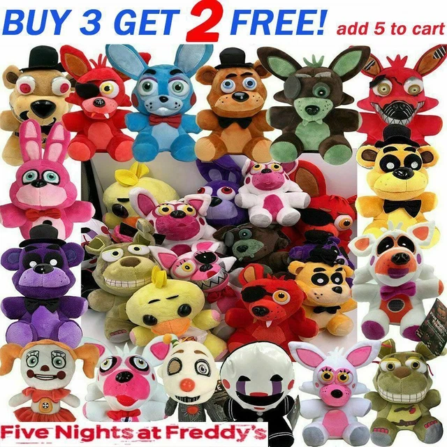 FIVE NIGHTS AT Freddy's FNAF Plush Doll Toy Bear Foxy Bonnie Chica Kids ...