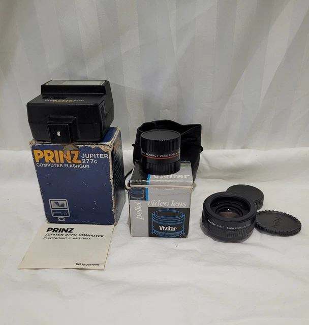 OBIETTIVO FOTOCAMERA, LOTTO Lavoro Flash Vivitar, Principe Jupiter ...