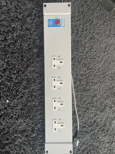 OLSON 13A 4 Way Unswitched Socket with Neon 13A Plug PDU £40.00 ...