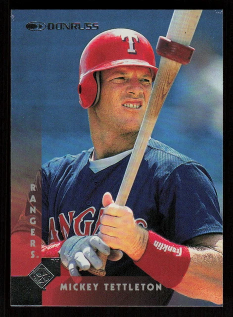 CARTE DE BASEBALL 1997 Donruss Mickey Tettleton #84 Texas Rangers EUR 1 ...
