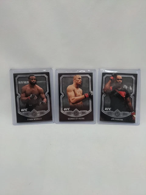 2017 TOPPS UFC Museum Collection #17 Georges St-Pierre #45 Manuwa #1 ...