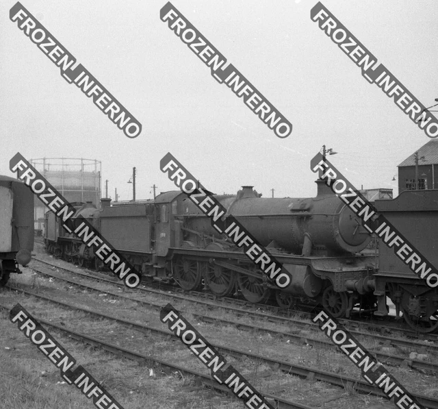 OLD NEGATIVE.BRITISH RAILWAY Steam Locomotive.No.5910...Scrap Yard ...