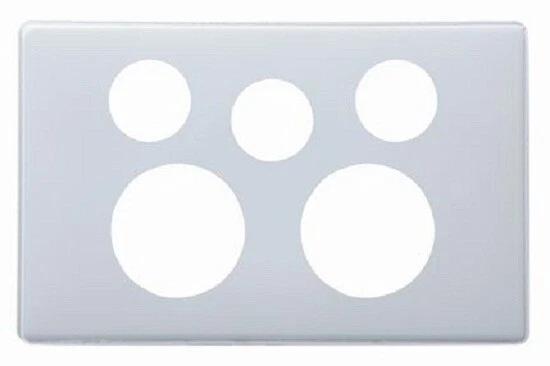 LEGRAND EXCEL LIFE DEDICATED DOUBLE POWERPOINT COVER PLATE Extra Hole ...