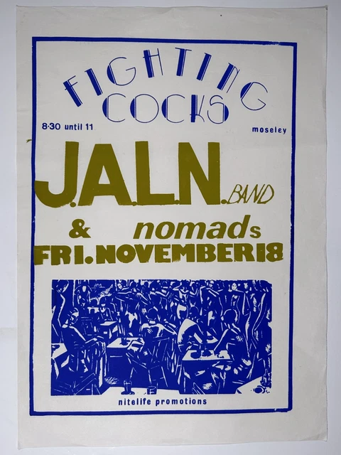 JALN BAND ORIGINAL Affiche Nomades Fighting Coqs Moseley Novembre 18 ...
