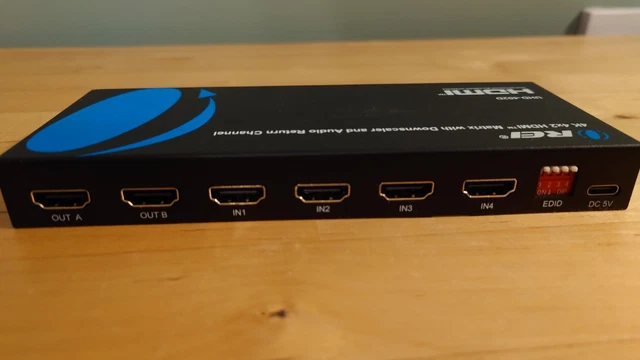 OREI UHD-420D 4K HDMI Matrix Switch 4 X 2, 18G UltraHD with Arc Upto 4K ...