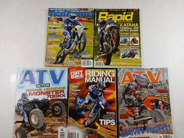 5 MOTORCYCLE MAGAZINES 1 Road Bike, 4 Offroad Paperback Magazines X 5 ...