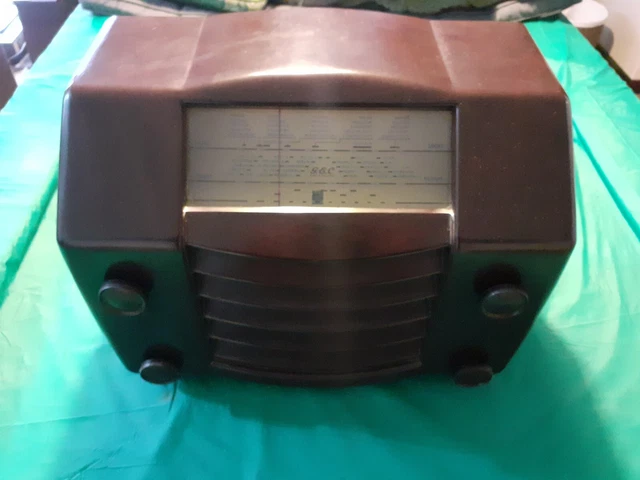 VINTAGE GEC WORKING Valve Radio Receiver BC 4940 LW MW SW Backlite ...