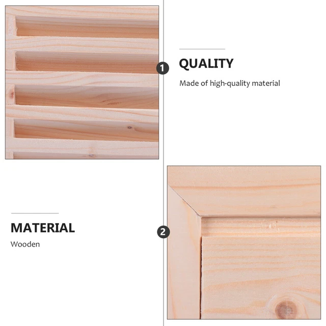 WOODEN STEAM ROOM Vent Soom Shutters Grille Ventilation Louvers £20.95 ...