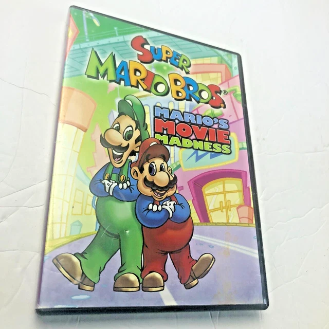 1990 NINTENDO SUPER Mario Bros DVD, Mario's Movie Madness with case. £ ...
