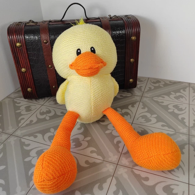 ASDA CHICK PLUSH Soft Toy George Large Knitted Yellow Orange 14" £14.99 ...