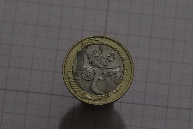 🧭 🇬🇧 UK Gb 2 Pounds 2002 Wales Flag Commonwealth Games B78 #K4985 $48. ...