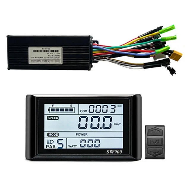 36-48V 30A 1000W Sine Wave Controller+SW900 Display For E-Bike Electric ...