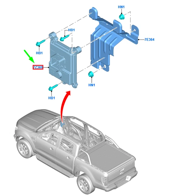 FORD RANGER T6 MK1 Transmission Control Module 2348469 NEW GENUINE £844 ...