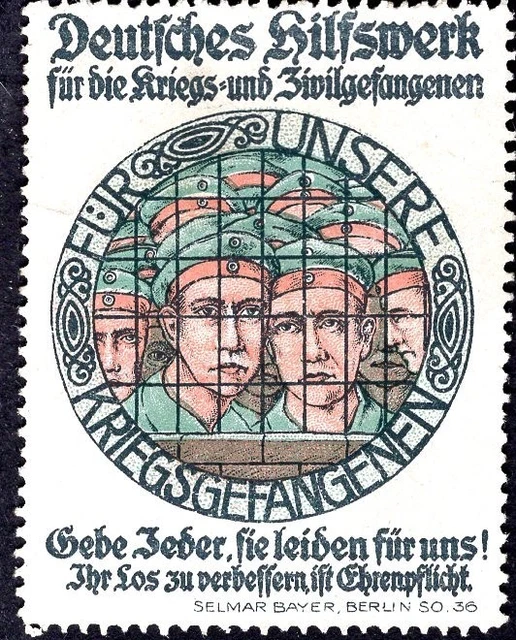 CINDERELLAS - POSTER Stamp - Deutsches Hilfswerk fur Zivilgefangenen 44 ...