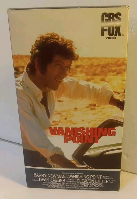 VINTAGE 1985 VANISHING Point VHS Rare First Print CBS FOX Video Barry ...