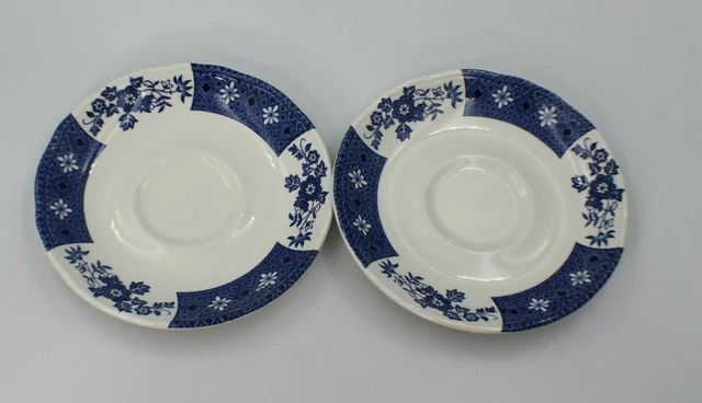 ROYAL STAFFORDSHIRE J&G Meakin Cathay Blue Saucer Ironstone England ...