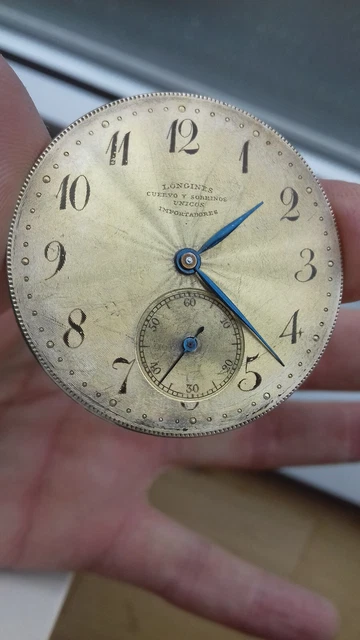 LONGINES CUERVO Y Sobrinos 18.89 M Watch Pocket Movement + Dial + Hands ...