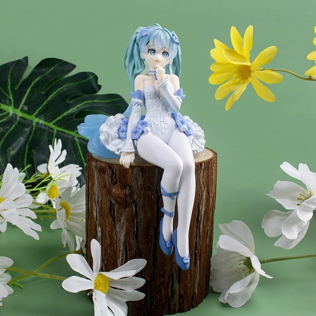 VOCALOID HATSUNE BUTTERFLY Miku Japanese Noodle Stopper Figure BOX 14cm ...