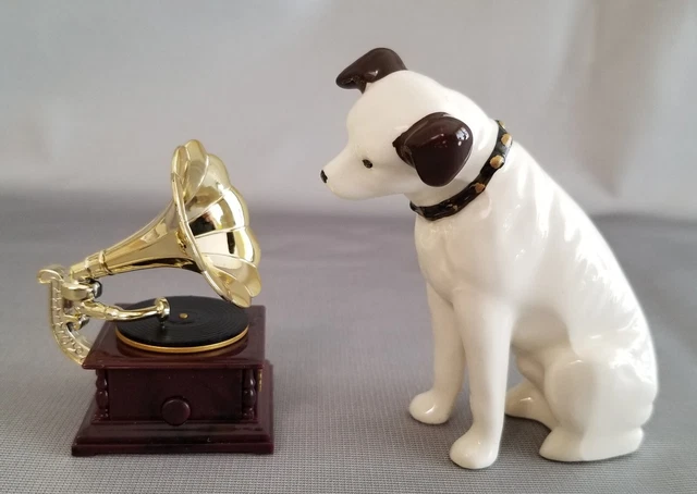 RCA VICTOR &HIS Master's Voice" NIPPER DOG with Phonograph, Beautiful ...