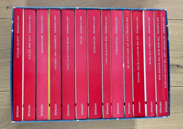 VINTAGE 007 THE Complete James Bond Collection box set - 14 Books new ...