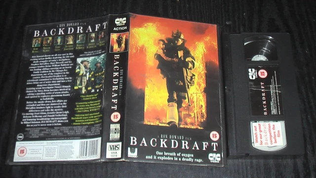 BACKDRAFT VHS VIDEO Tape Cassette Ex Rental Big Box PAL CIC £4.99 ...