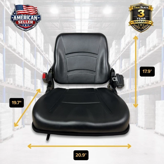 UNIVERSAL FORKLIFT SEAT for Cat Clark Komatsu Nissan Yale Toyota Hyster ...