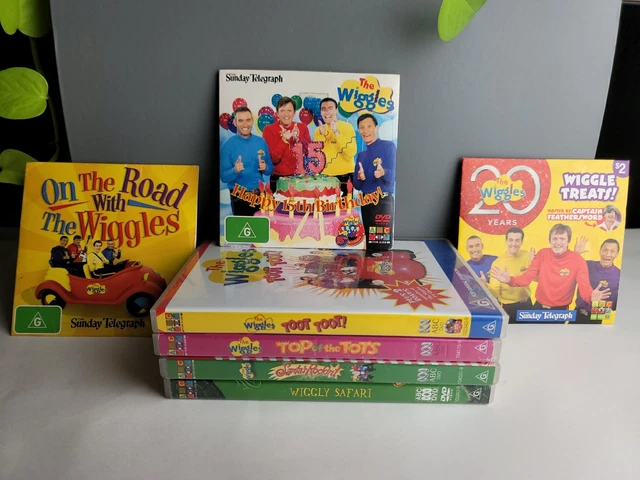 WIGGLES DVD BUNDLE Bulk x7 Original Cast Merchandise 00s ABC Kids First ...