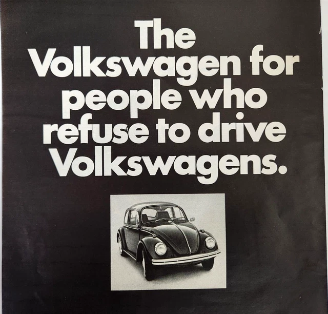 VOLKSWAGEN PEOPLE BUG VW Vintage 1968 Ad Magazine Print Automobile £8. ...