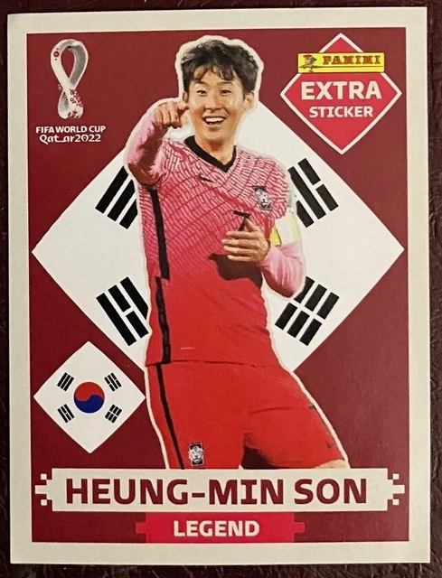 HEUNG-MIN SON EXTRA Sticker/Base - Panini Qatar 2022 Legend Rare EUR 12 ...
