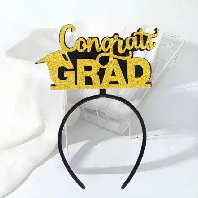 NON-SLIP BACHELOR CAP Hair Hoop Celebrate Grad Cap Headband Elementary ...