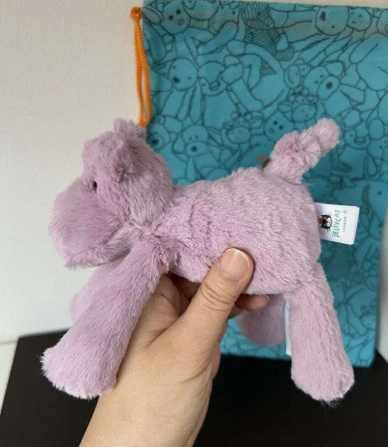 NEW JELLYCAT TINY Smudge Hippo Soft Plush Toy w Dust Bag + Ship £16.99 ...