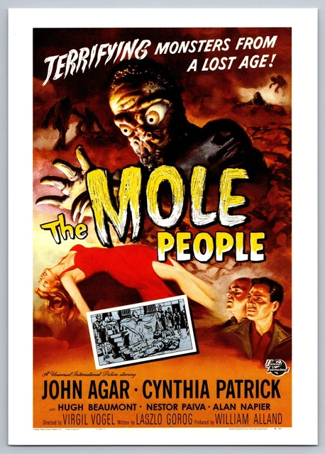 VINTAGE B-MOVIE POSTER Postcard The Mole People Cult Classic £8.51 ...