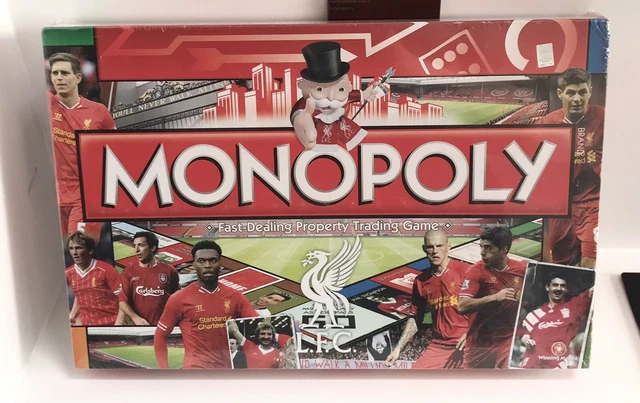 HASBRO MONOPOLY LIVERPOOL FC Football Board Game 2013 BRAND NEW SEALED ...