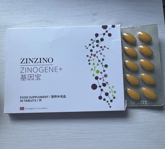 ZINZINO ZINOGENE+ TURMERIC, Curcumin, Black Pepper Extract, 30 tablets ...
