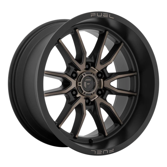 24X12 FUEL D762 CLASH Matte Black Double Dark Tint Wheel 6x5.5 (-44mm ...