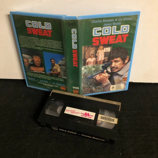 COLD SWEAT RARE Ex-Rental VHS SHOWCASE VIDEO SCARCE CHARLES BRONSON $60 ...