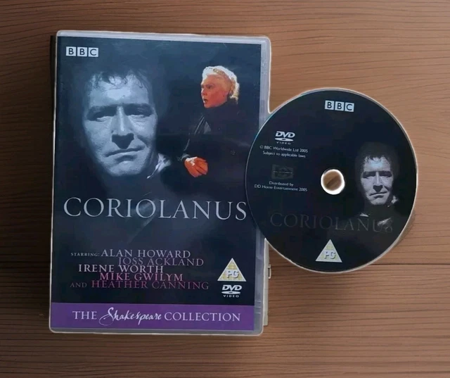 CORIOLANUS DVD - Alan Howard, Joss Ackland 1984 - The Shakespeare Collection £3.99 - PicClick UK