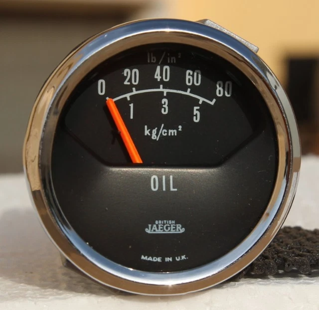 SUNBEAM ALPINE MK5 Jaeger Oil Pressure Gauge Manometro 1965/68 PL 2303 ...