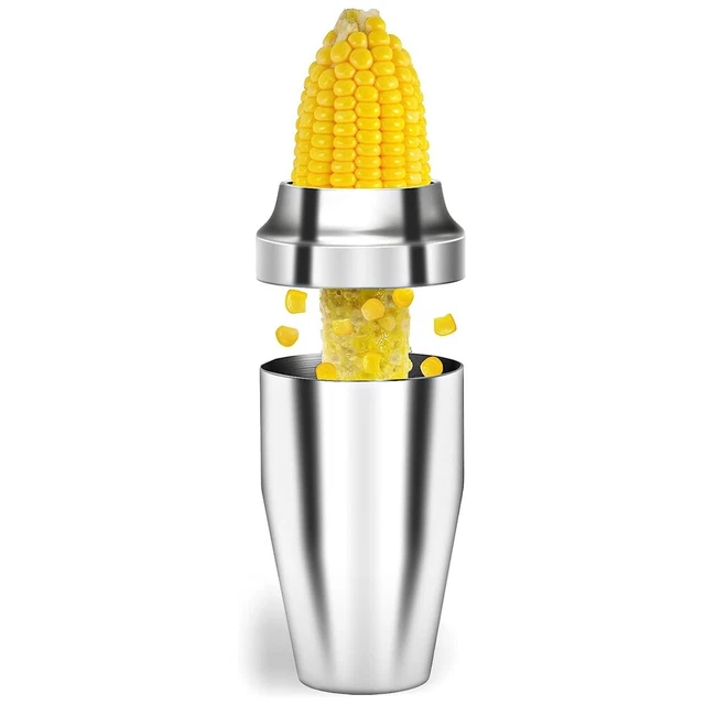 CORN STRIPPER 304 Stainless Steel Corn on the Cob Remover Kitchen Tool ...